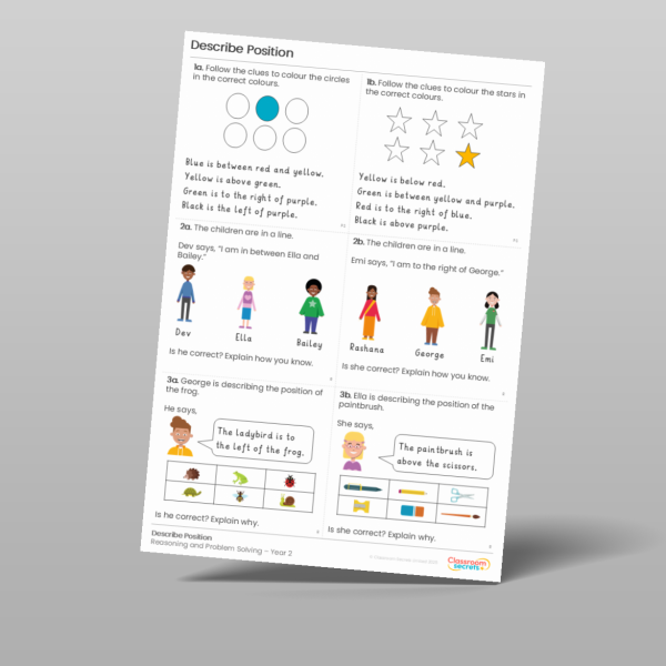 Year 2 Describe Position Reasoning And Problem Solving Resource ...