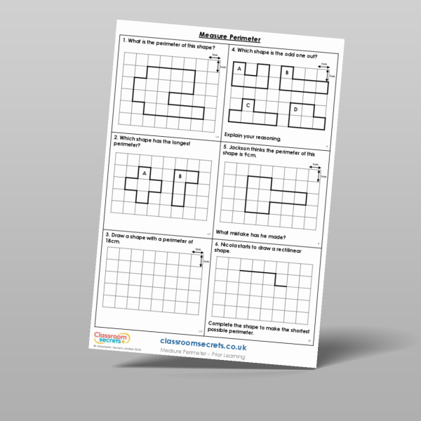 Year 5 Measure Perimeter Prior Learning Resource | Classroom Secrets