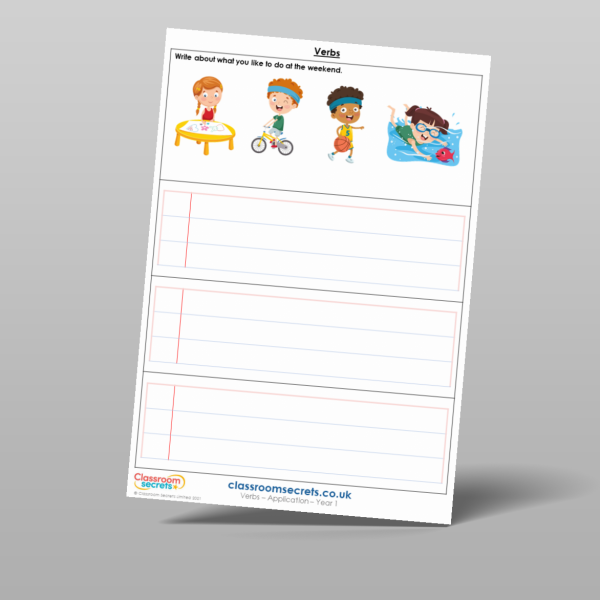 Year 1 Verbs Application Resource | Classroom Secrets