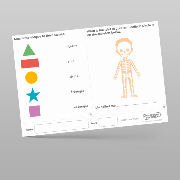 Year 1 Early Morning Work Autumn Week 5 Resource | Classroom Secrets