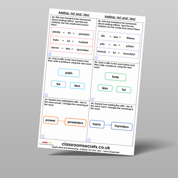 Year 2 Adding Ful And Less Application And Reasoning Resource ...