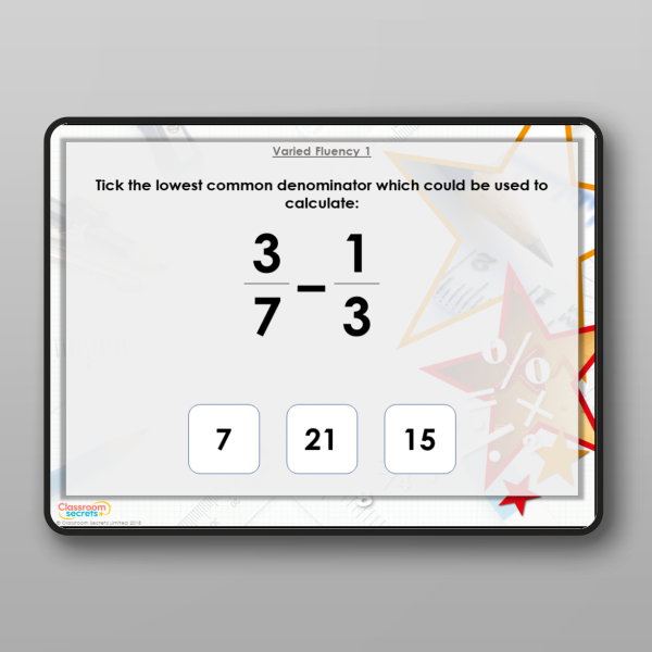 Year 6 Add And Subtract Simple Fractions Modelling Ppt Resource ...