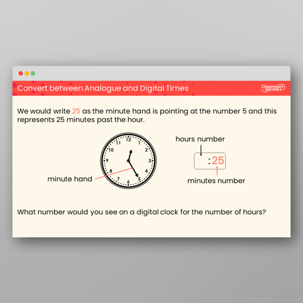 Year 4 Convert Between Analogue And Digital Times Teaching Ppt Resource ...