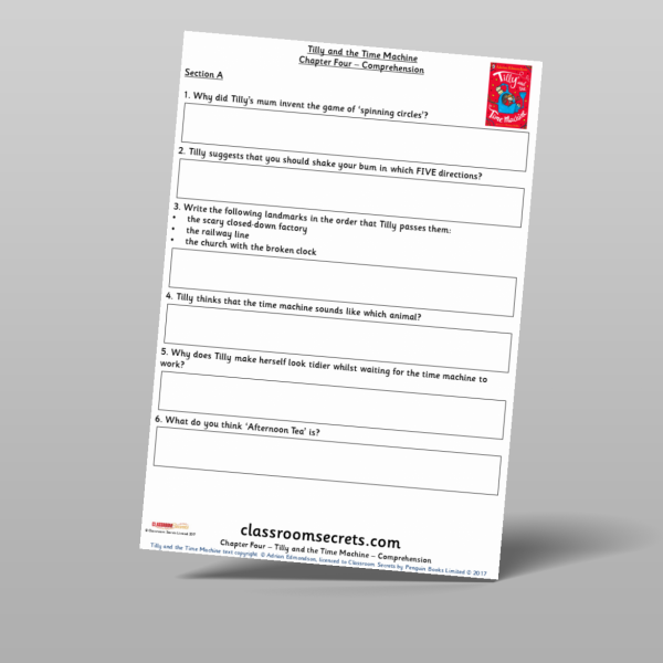 KS2 Tilly And The Time Machine Chapter 4 Whole Class Guided Reading ...