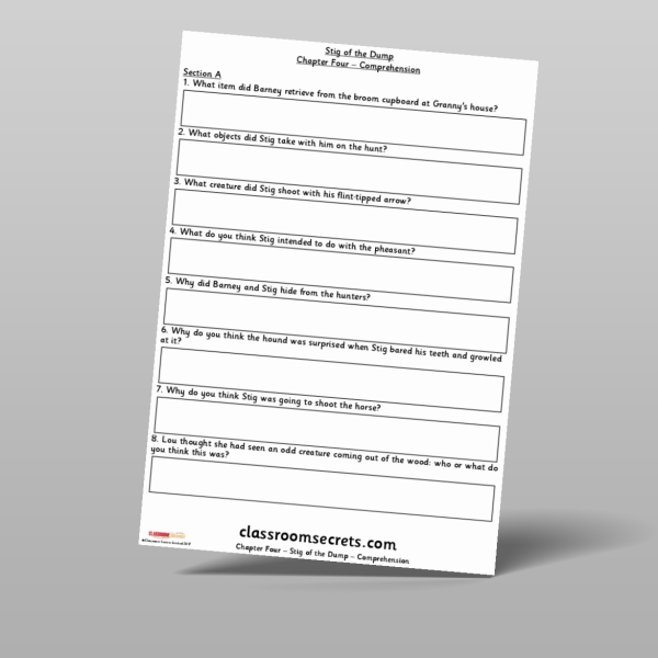KS2 Stig Of The Dump Chapter 4 Whole Class Guided Reading Pack Resource ...