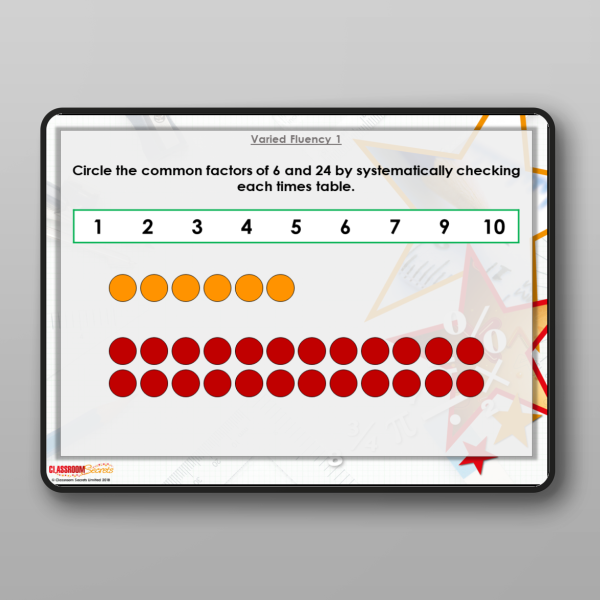 Year 5 Common Factors Modelling Powerpoint Resource | Classroom Secrets
