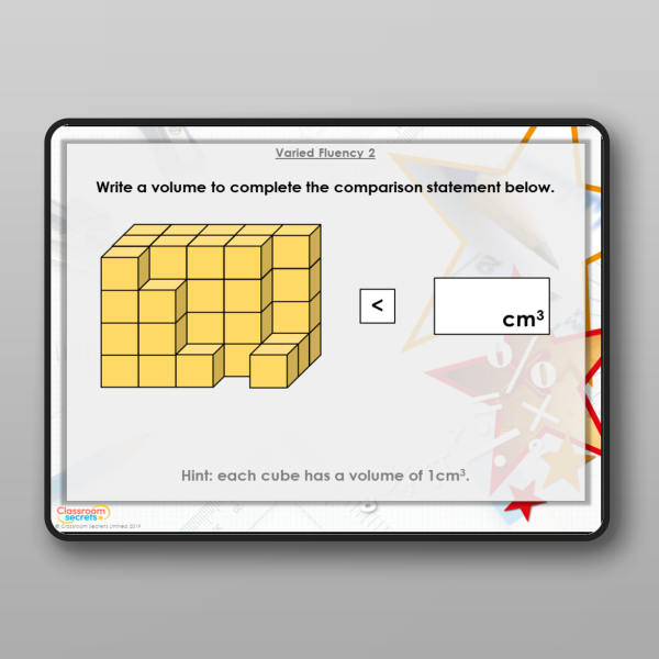 Year 6 Volume Counting Cubes Modelling Ppt Resource | Classroom Secrets