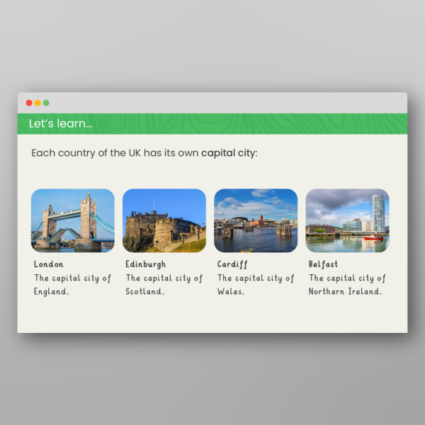 KS1 Capital Cities Of The Uk Geography Resource Resource | Classroom ...