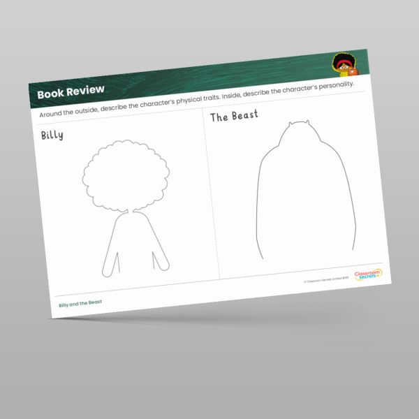 KS1 Billy And The Beast Writing Unit Character Analysis Resource ...