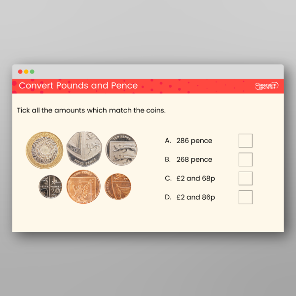 Year 3 Convert Pounds And Pence Teaching Ppt Resource | Classroom Secrets