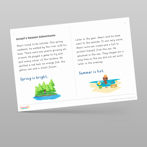 Year 1 Reading Skills Amari S Season Adventure Resource | Classroom Secrets