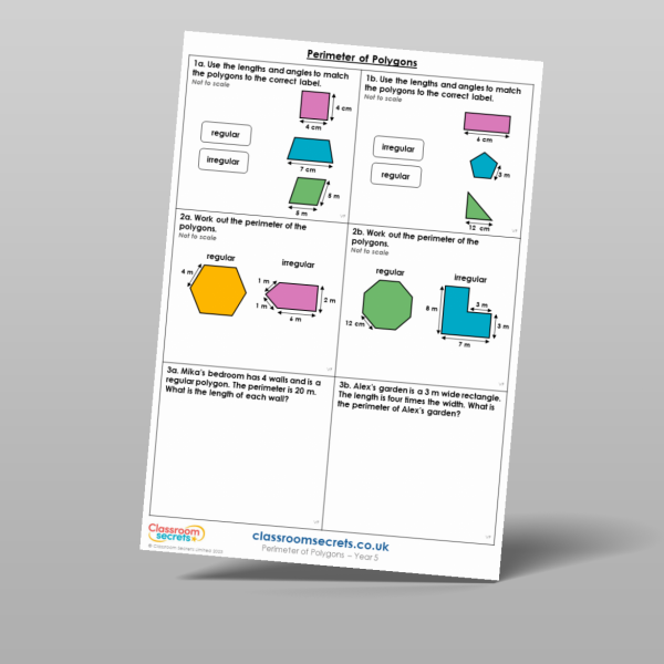 Year 5 Perimeter Of Polygons Varied Fluency Resource | Classroom Secrets
