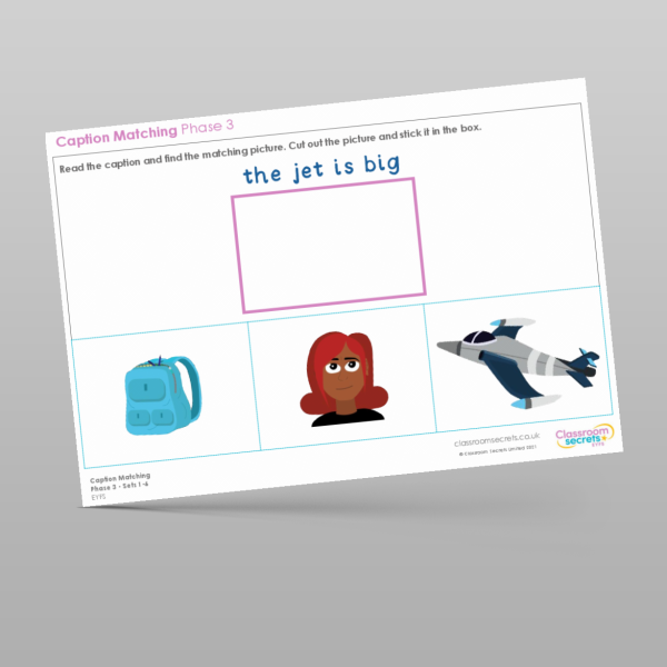 Eyfs Phase 3 Phonics Caption Matching Resource | Classroom Secrets