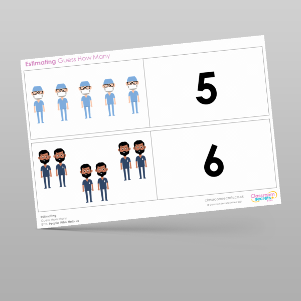 Eyfs People Who Help Us Guess How Many Resource | Classroom Secrets