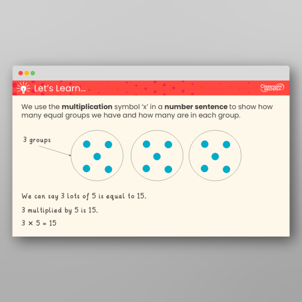 Year 2 Multiplication Sentences Teaching Ppt Resource | Classroom Secrets