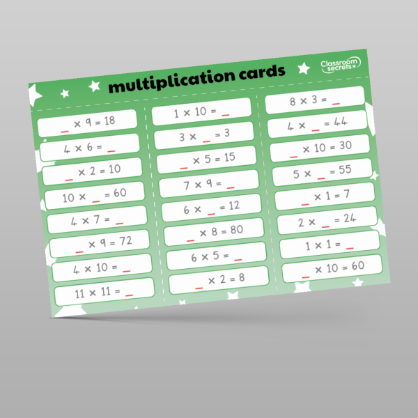 Year 4 6 Multiplication And Division Cards Resource | Classroom Secrets