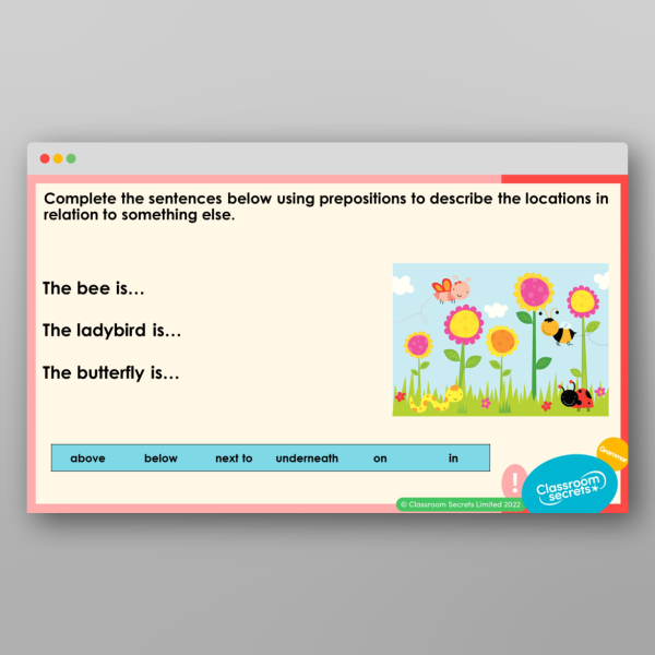 Year 4 Consolidating Prepositions Teaching Ppt Resource | Classroom Secrets