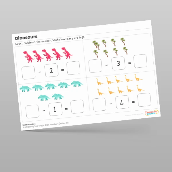 Cs Eyfs Dinosaurs Maths Activities Resource | Classroom Secrets