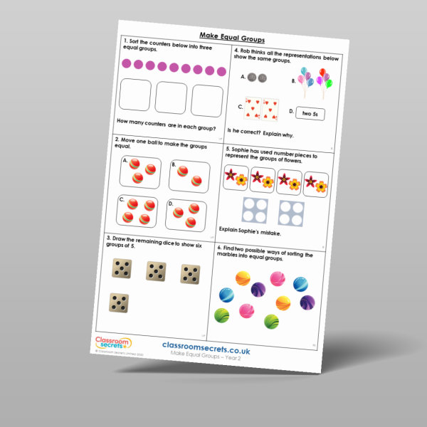 Year 2 Add Equal Groups Mixed Activity Resource Classroom Secrets