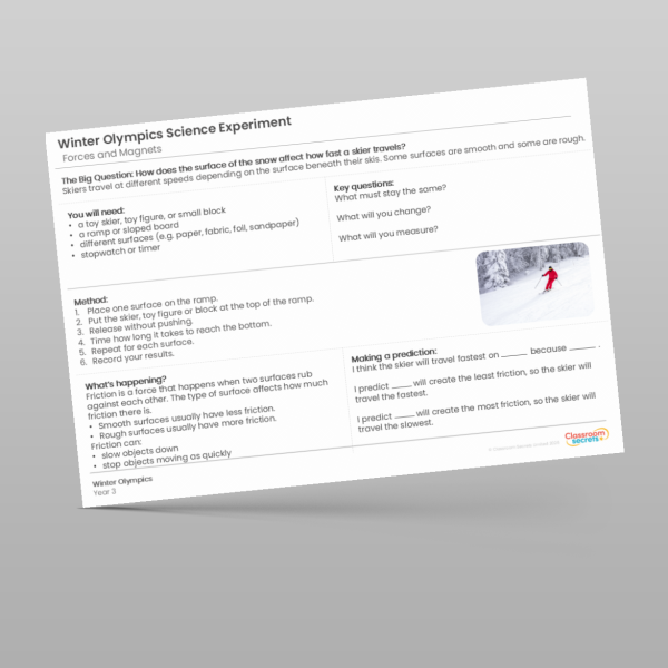 KS2 Winter Olympics Science Experiments Resource | Classroom Secrets