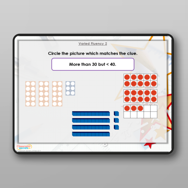 Year 1 Comparing Numbers 1 Modelling Ppt Resource Classroom Secrets