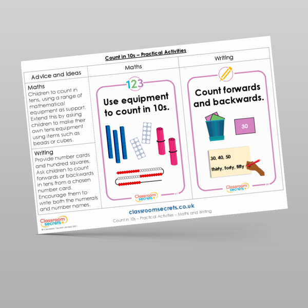 Year 1 Count In 10s Practical Activities Resource | Classroom Secrets