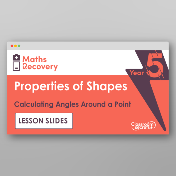 Year 5 Calculate Angles Around A Point Lesson Slides Resource ...