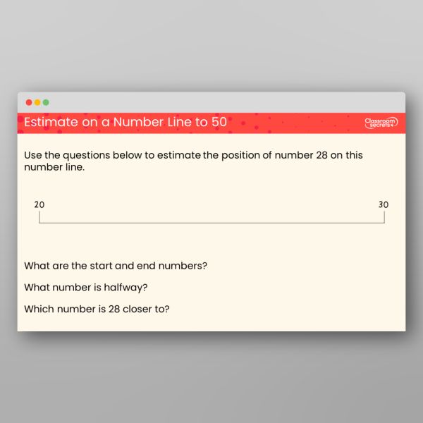 Year 1 Estimate On A Number Line To 50 Teaching Ppt Resource ...