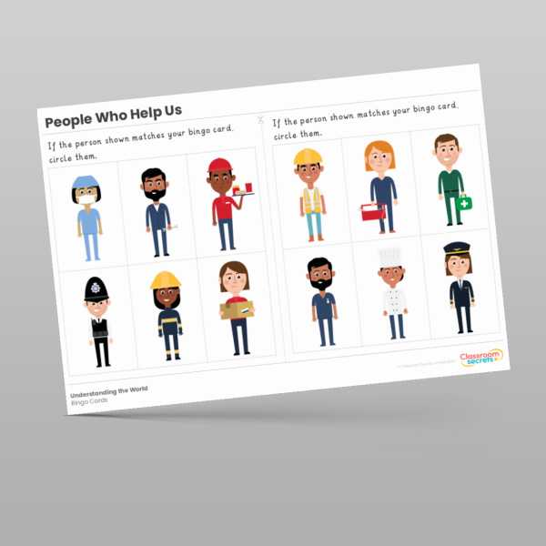 Eyfs People Who Help Us Bingo Cards Resource | Classroom Secrets