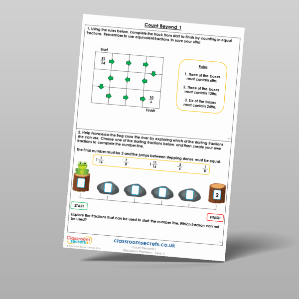 Year 4 Count Beyond 1 Discussion Problem Resource | Classroom Secrets