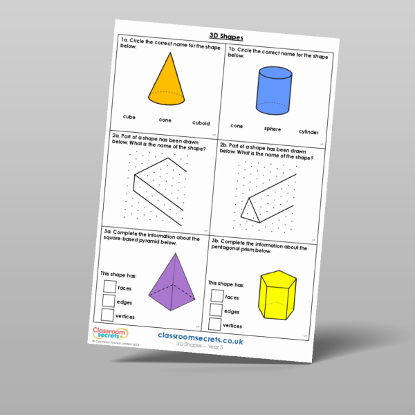 Year 5 3d Shapes Varied Fluency Resource | Classroom Secrets
