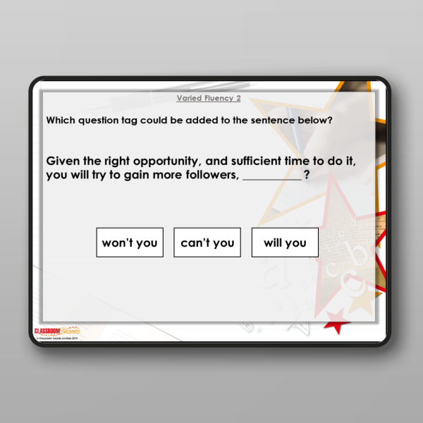 Year 6 Question Tags In Informal Speech And Writing Modelling Ppt ...