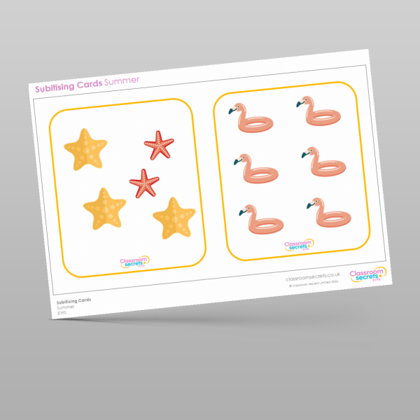 Eyfs Summer Subitising Cards Resource | Classroom Secrets