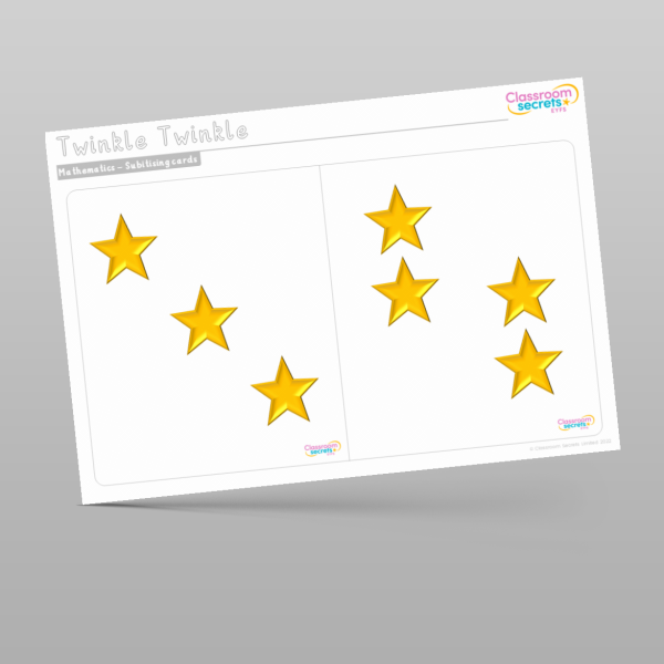 Eyfs Twinkle Twinkle Subitising Cards Resource | Classroom Secrets