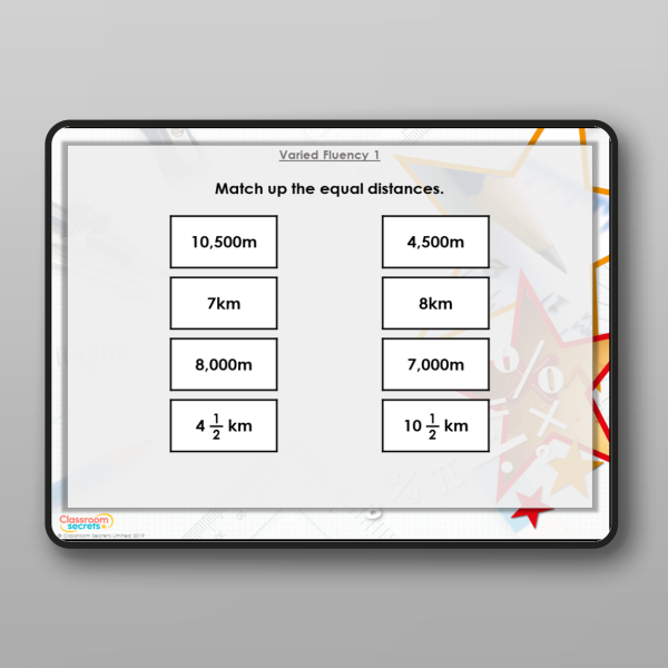 Year 4 Measure In Kilometres And Metres Modelling Ppt Resource ...