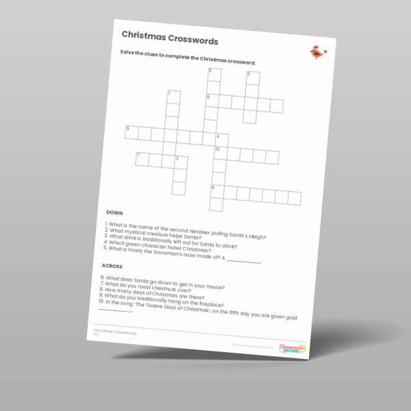 KS2 Christmas Crosswords Resource | Classroom Secrets