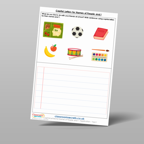 Year 1 Capital Letters For Names Of People And I Application Resource ...