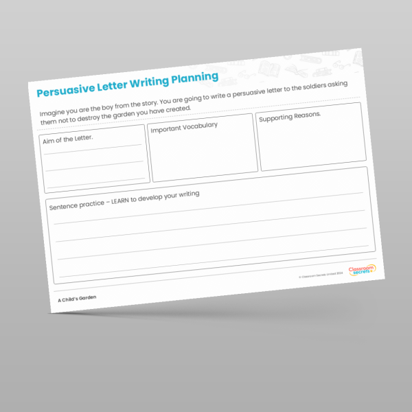 Year 4 A Child S Garden Writing Unit Writing Planning Resource ...