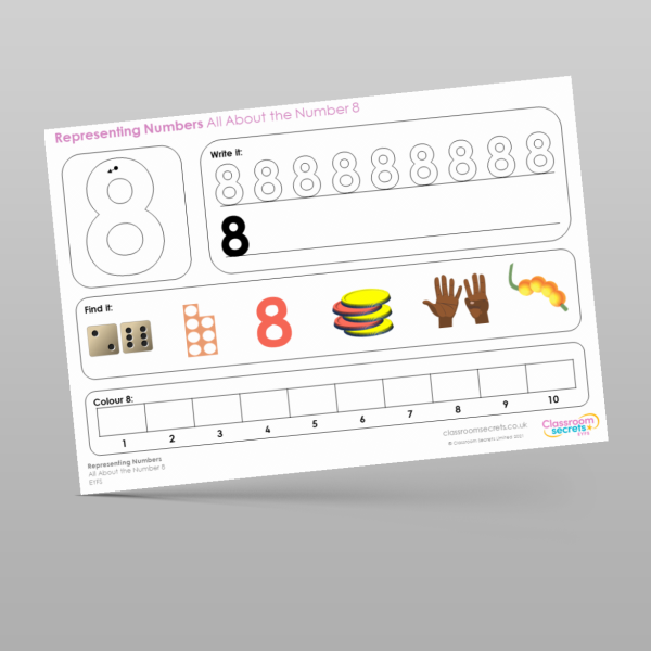Eyfs All About The Number 8 Learning Activity Resource | Classroom Secrets