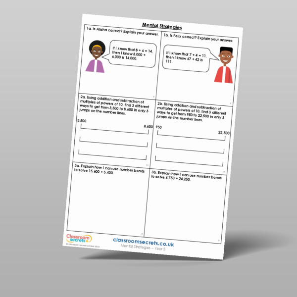 Year 5 Mental Strategies Reasoning And Problem Solving Resource ...