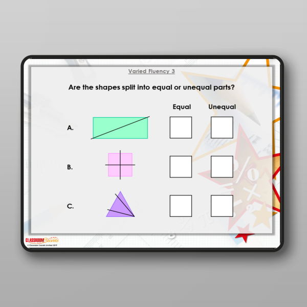 Year 2 Make Equal Parts Modelling Powerpoint Resource | Classroom Secrets