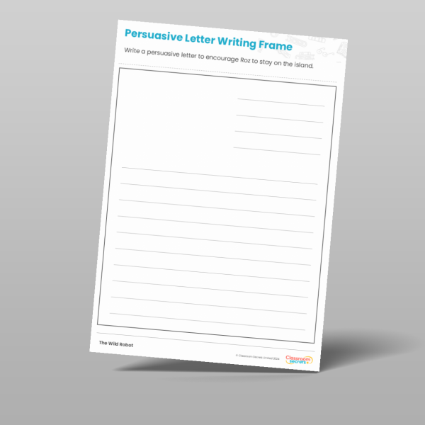 Year 4 The Wild Robot Writing Unit Writing Frame Resource | Classroom ...