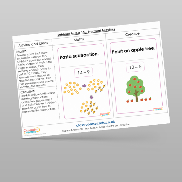 Year 2 Subtract Across 10 Practical Activities Resource | Classroom Secrets