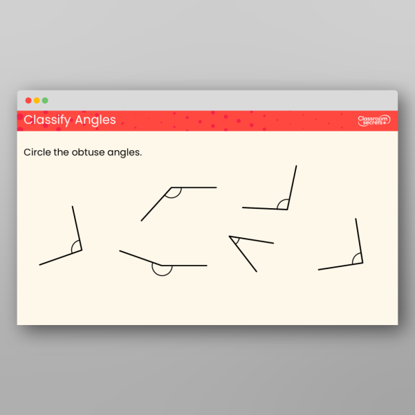 Year 5 Classify Angles Teaching Ppt Resource | Classroom Secrets