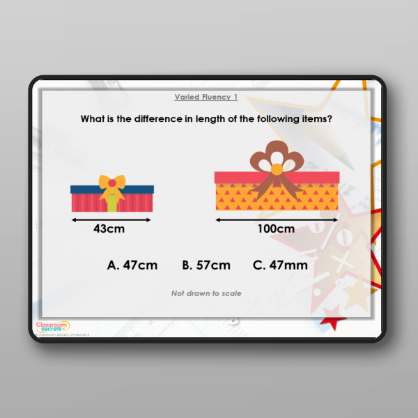 Year 3 Subtract Lengths Modelling Ppt Resource | Classroom Secrets
