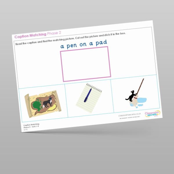 Eyfs Phase 2 Phonics Caption Matching Resource | Classroom Secrets