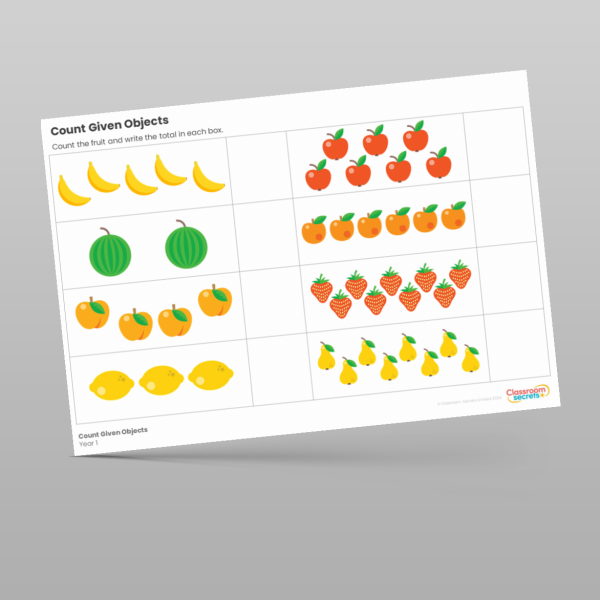 Year 1 Count Given Objects Varied Fluency 1 Resource | Classroom Secrets Year 1 Count Given Objects Varied Fluency 1 Resource | Classroom Secrets