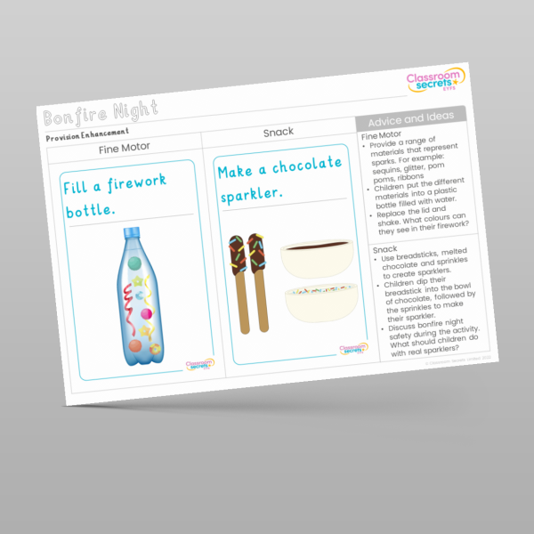 Eyfs Bonfire Night Provision Enhancement Resource | Classroom Secrets