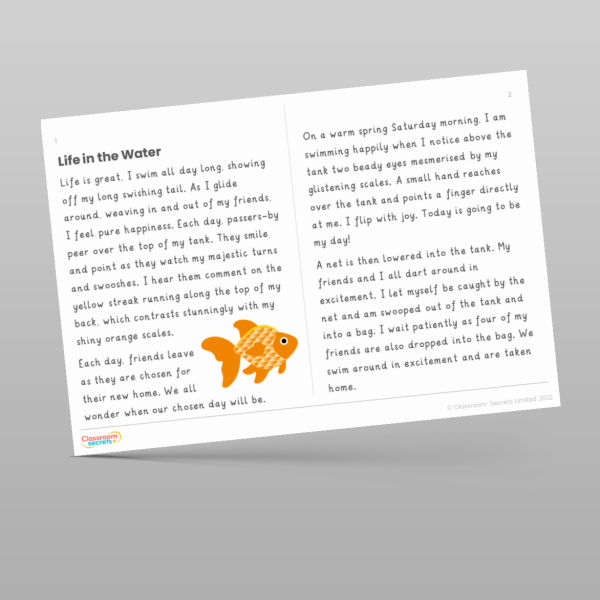 Year 2 Reading Skills Life In The Water Resource | Classroom Secrets
