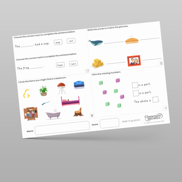 Year 1 Early Morning Work Spring Week 5 Resource | Classroom Secrets